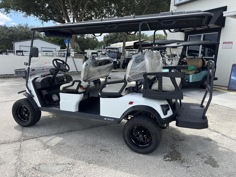 2026 STAR EV J-Model 4+2 LSV | Lifted 6-Passenger Lithium | White ...