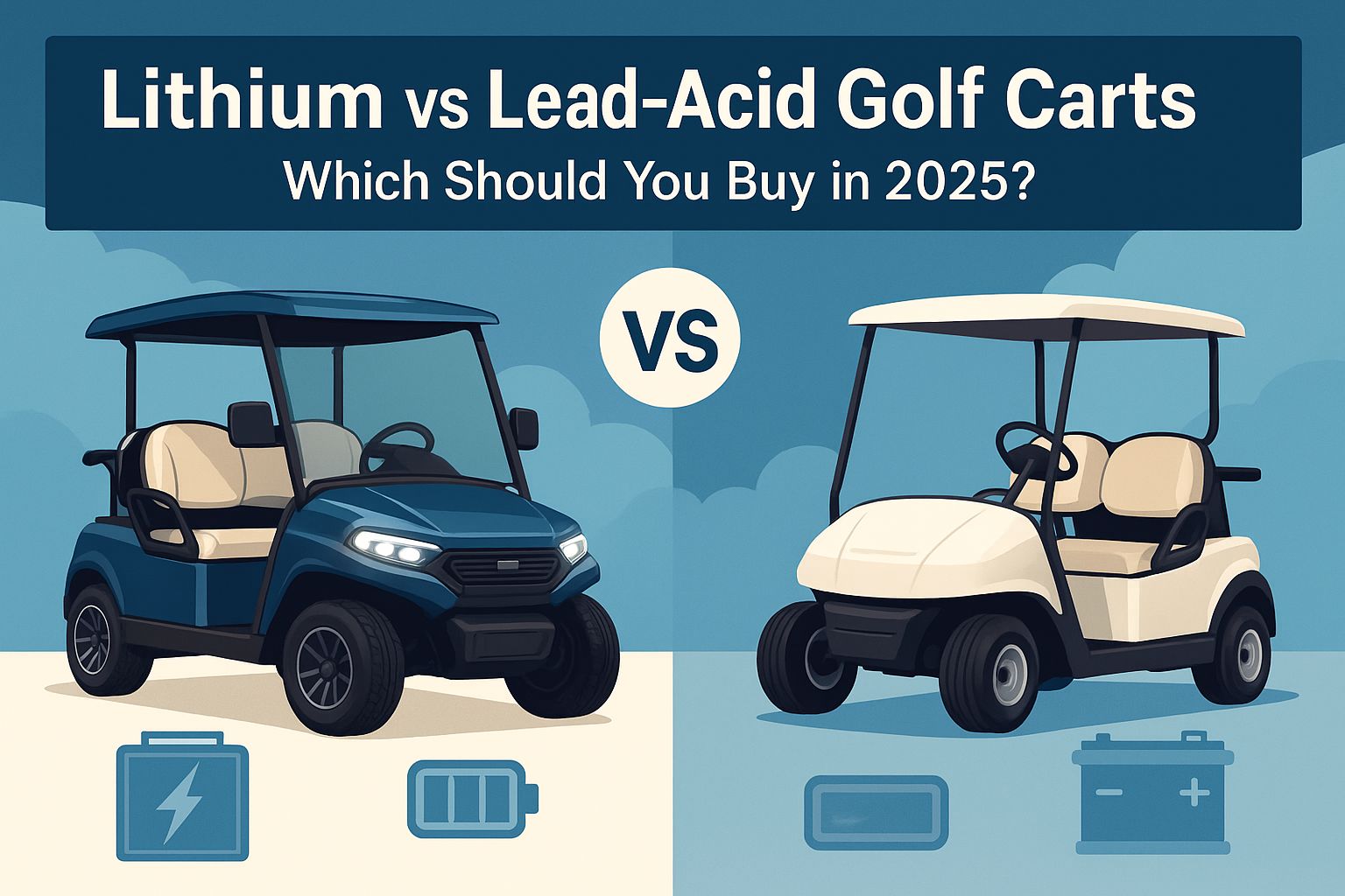 Lithium vs Lead-Acid Golf Carts 2025 – Why the Lithium Golf Cart Wins